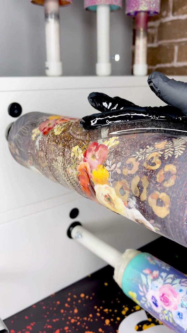 Watch the final coat make this tumbler shine