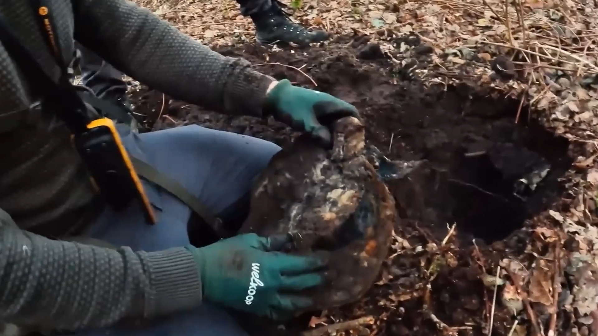 Forest dump yields German helmets, captured weapons, and historic treasures