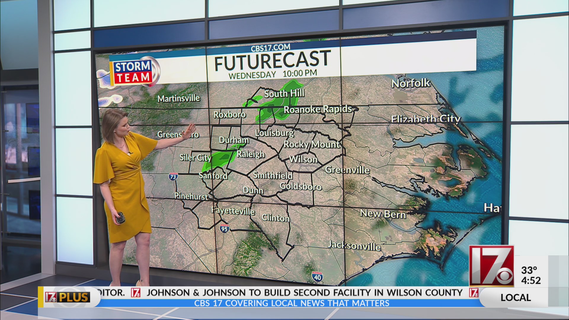 Mild Tuesday and Wednesday ahead of strong cold front for central NC