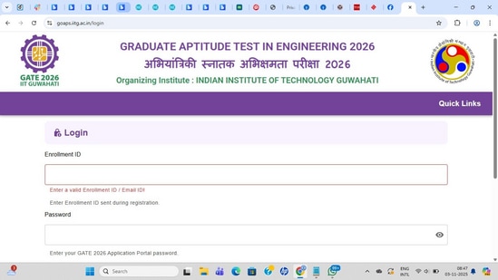 GATE admit card 2026 live: IIT GATE hall tickets released at gate2026 ...