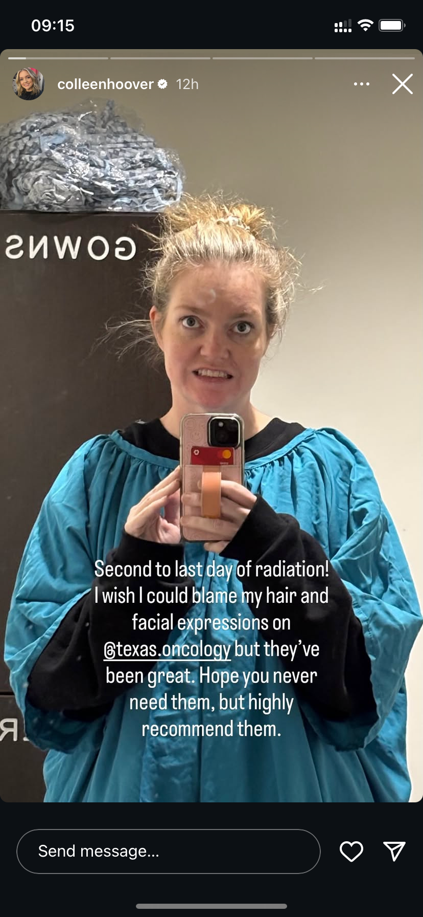 It ends with us author Colleen Hoover shares cancer diagnosis