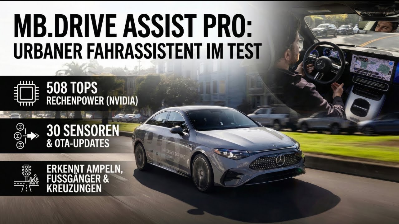 MB.DRIVE ASSIST PRO Fahrassistent im 2026 Mercedes-Benz CLA in der Stadt