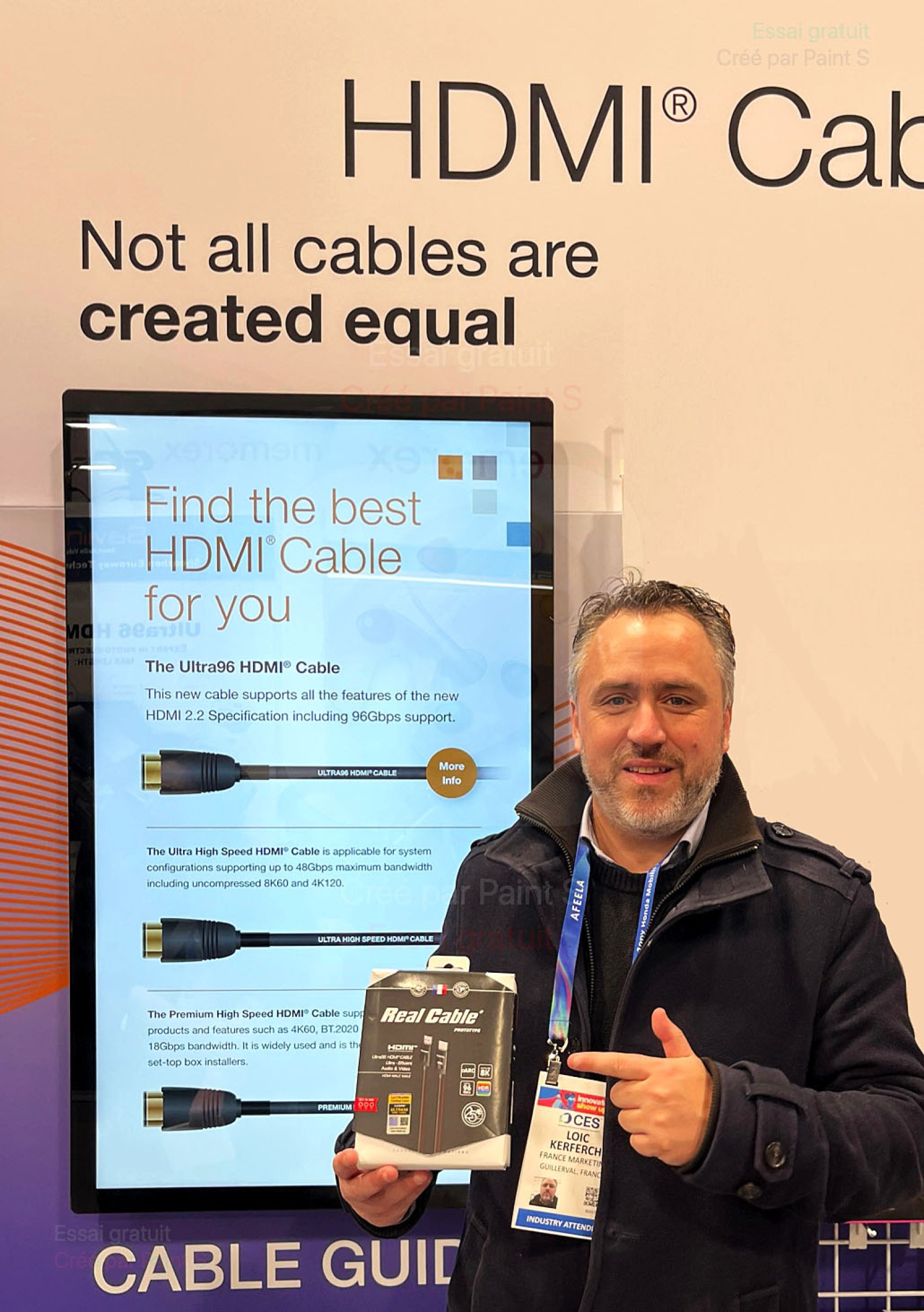 CES 26 > Real Cable Ultra96 : câble HDMI 2.2