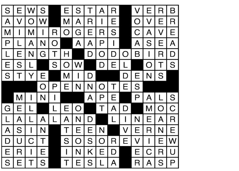 Puzzle solutions for Tuesday, Jan. 13, 2026