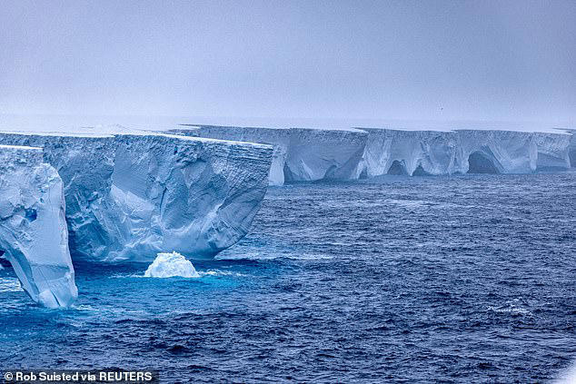 World's biggest iceberg turns blue as it rapidly heads towards complete ...