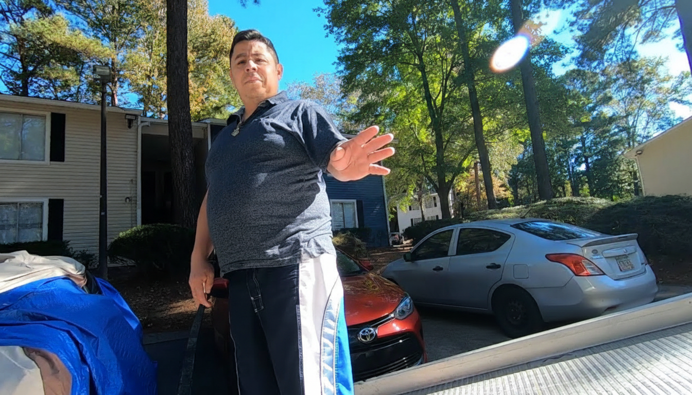 He thought the dumpster would block the tow