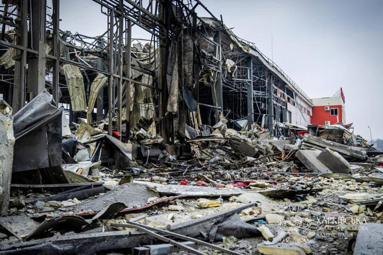 Kharkiv administration shows postal terminal destroyed by Russian ...