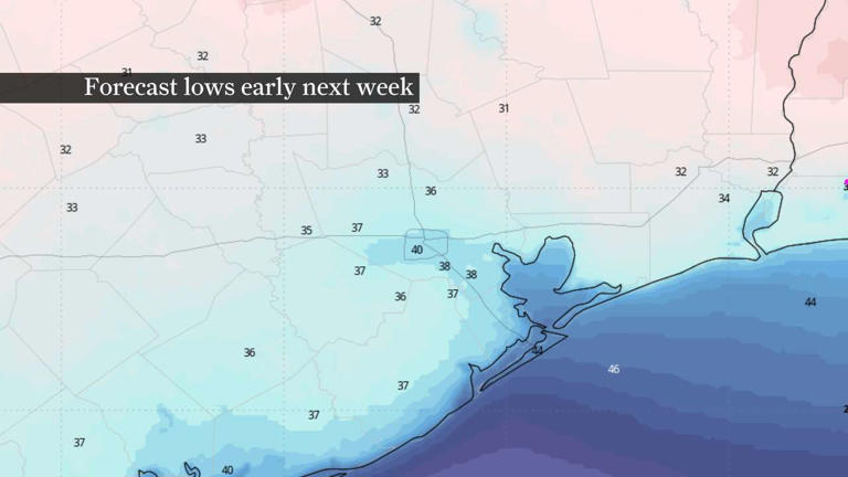 Could Houston see its first freeze of 2026 next Monday? Here's the ...