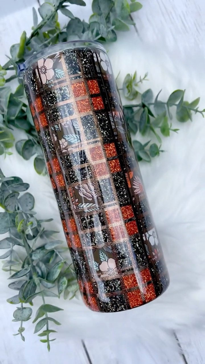 Watch the line work come to life on this tumbler