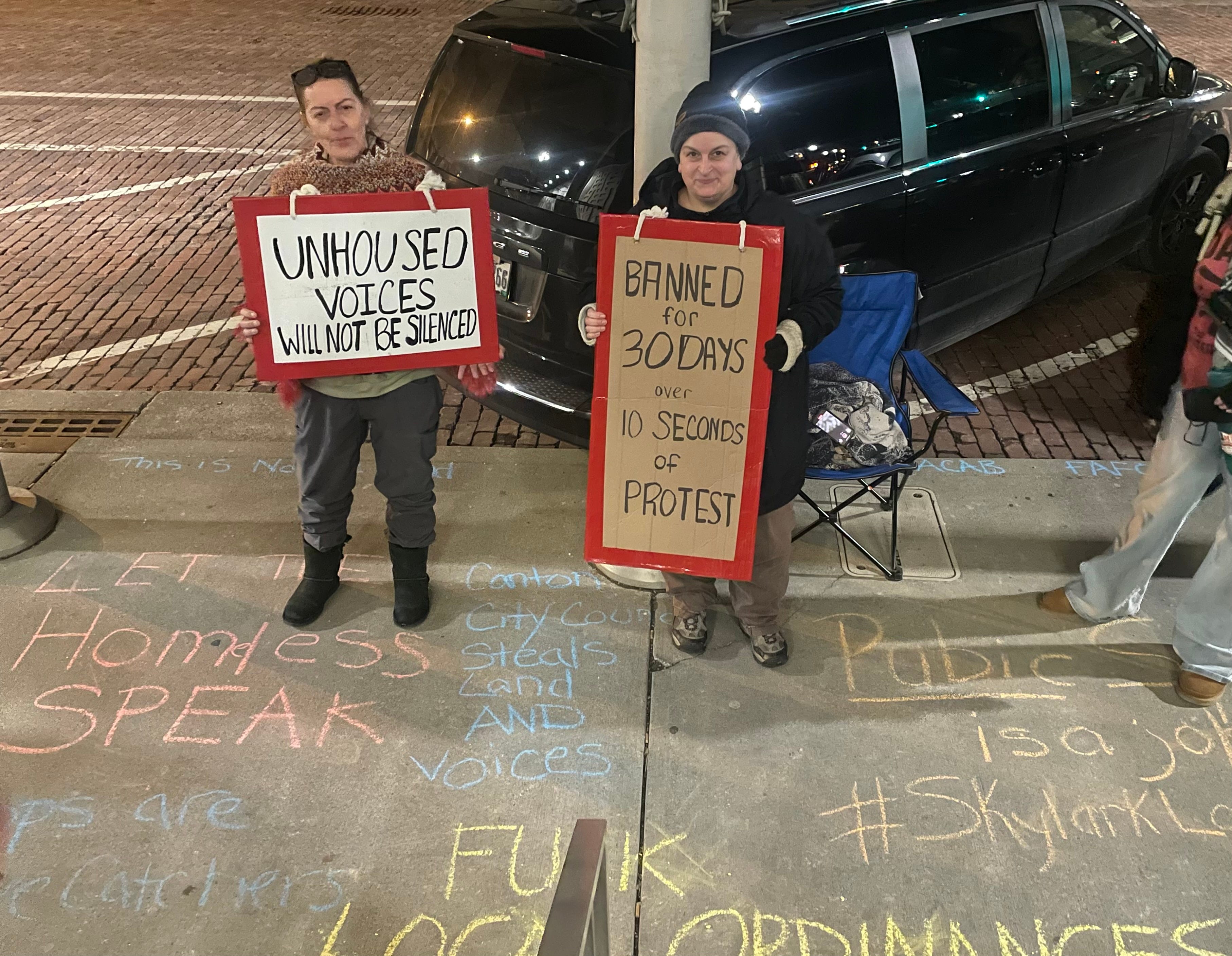 Resident placed condom over microphone in protest at Canton Council meeting