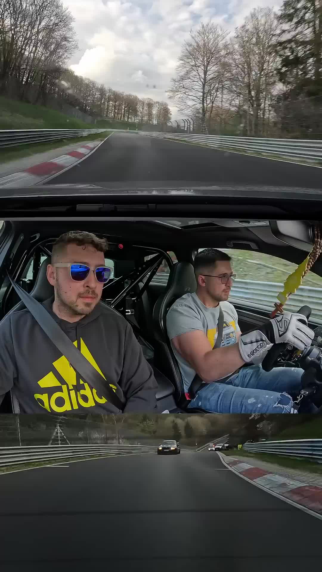 Late braking madness in a Golf 7.5 R