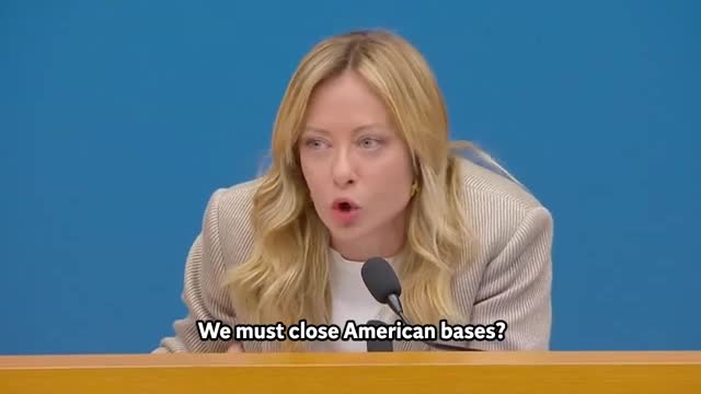 Meloni mocks calls to distance Italy from US