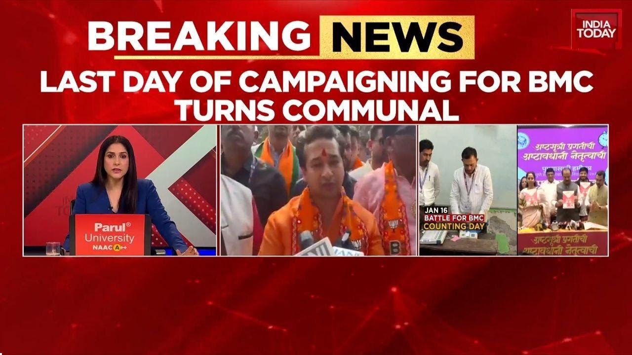 'Vote jihad' remark sparks row as BMC campaign ends | Nitesh Rane under ...