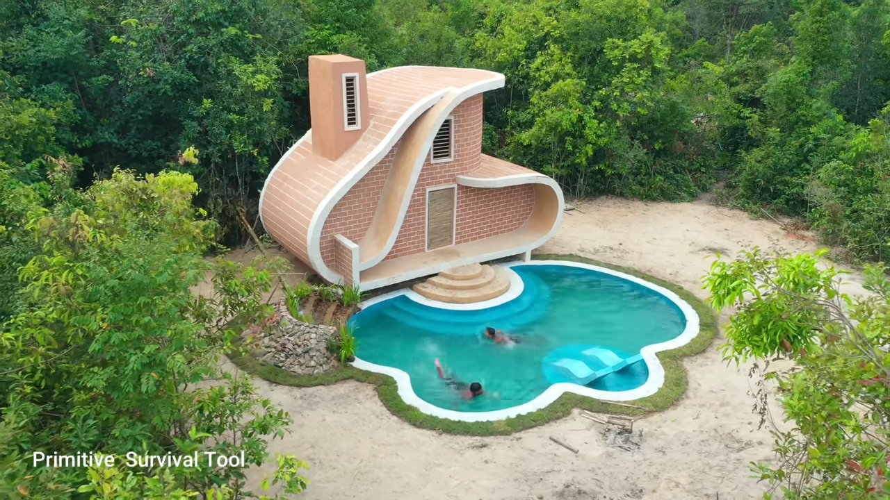 This magical hand-built mansion was made from mud and wood yet looks ...