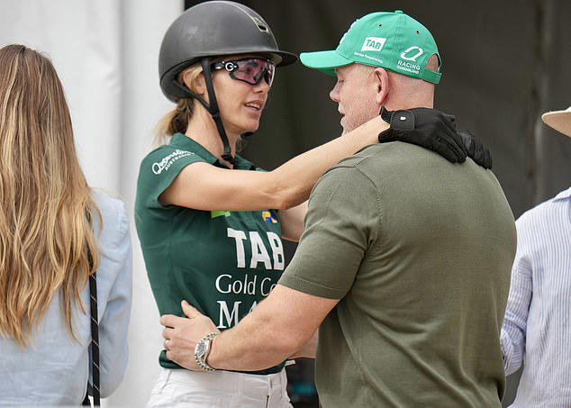 Zara and Mike Tindall cosy up to Harry and Meghan's BFFs at horse ...