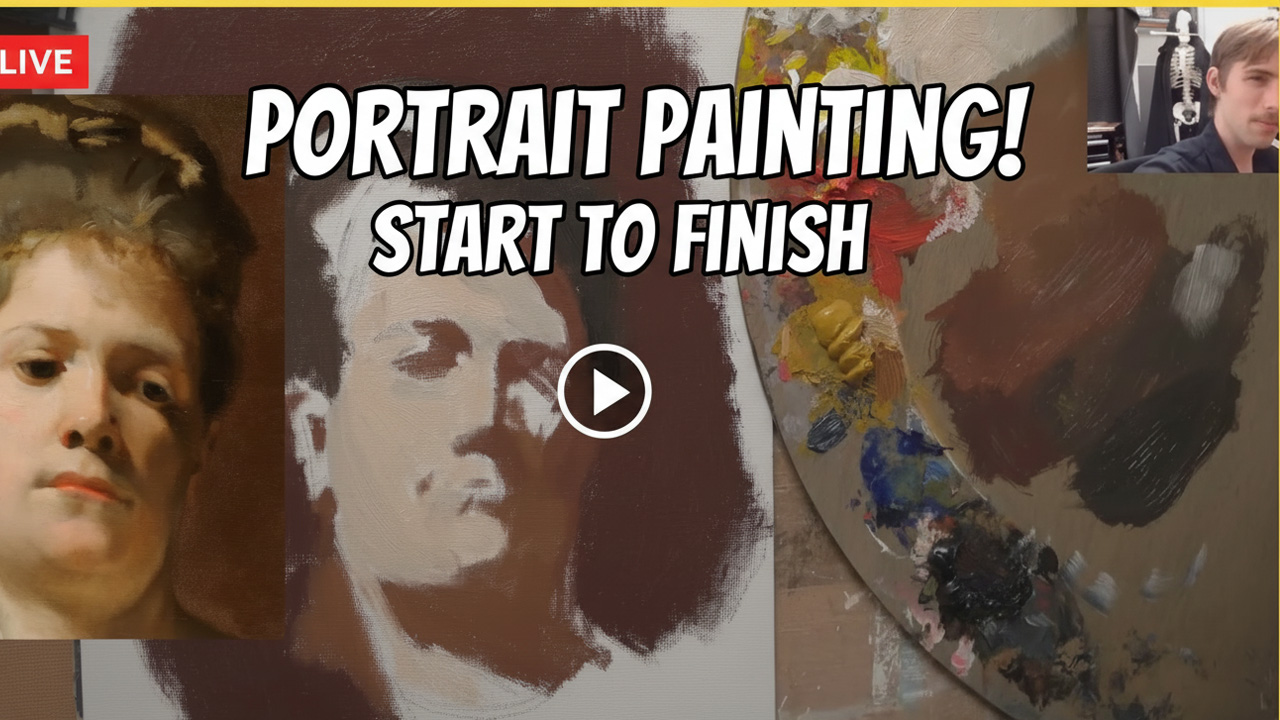Learn oil painting the right way: materials, techniques and portrait demo