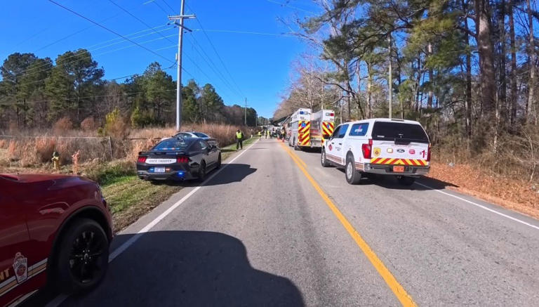 Tractor-trailer driver dies after crashing into creek in North Carolina