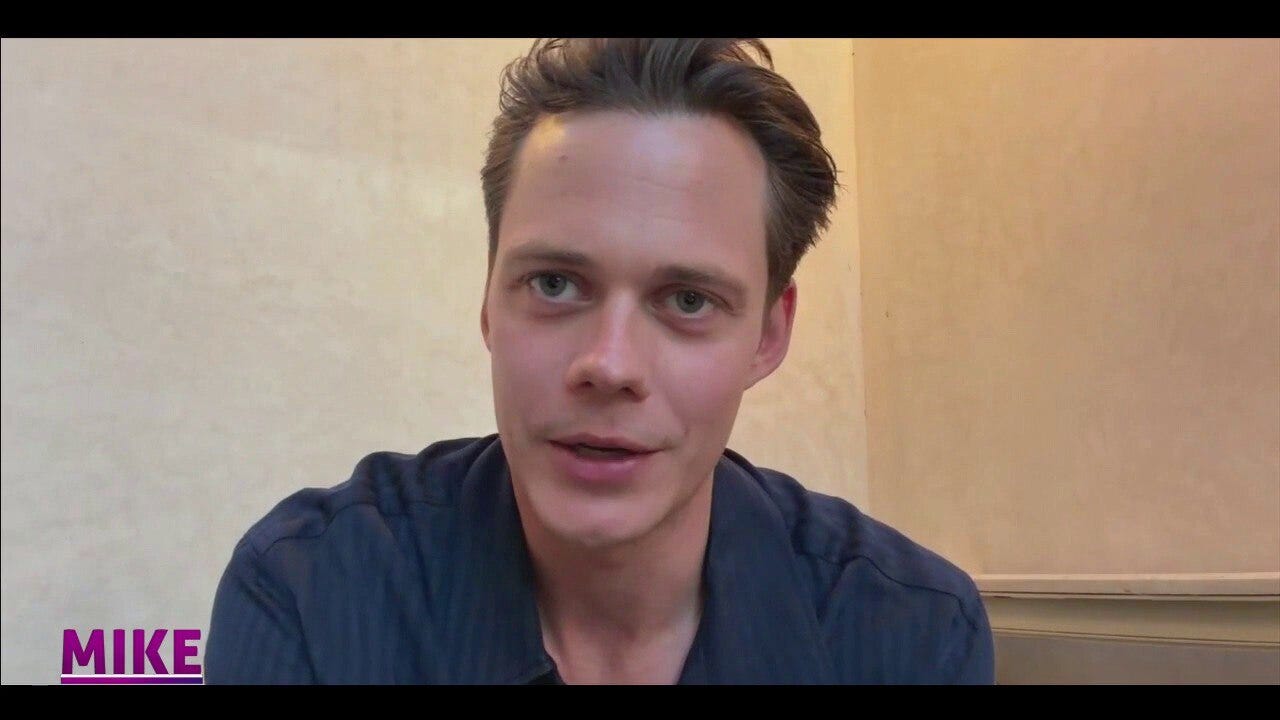 Mike: Bill Skarsgard talks "Dead Man's Wire" and Hunter Brody on the Eagles