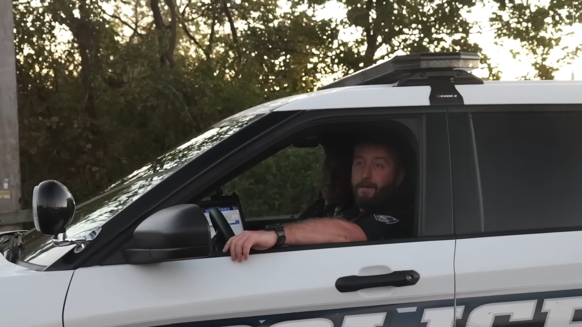 Sheriff deputies took control after this came out of the water ...