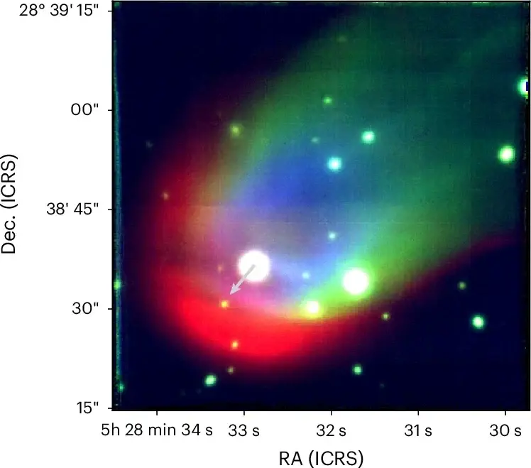 Astronomers spot an 'impossible' shock wave around a dead star system