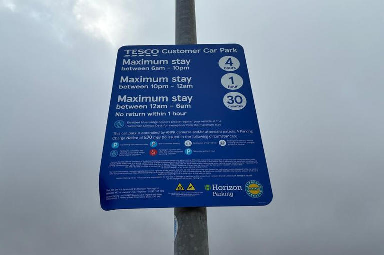 Drivers warned of hefty fines as new rules come in at Tesco supermarket ...