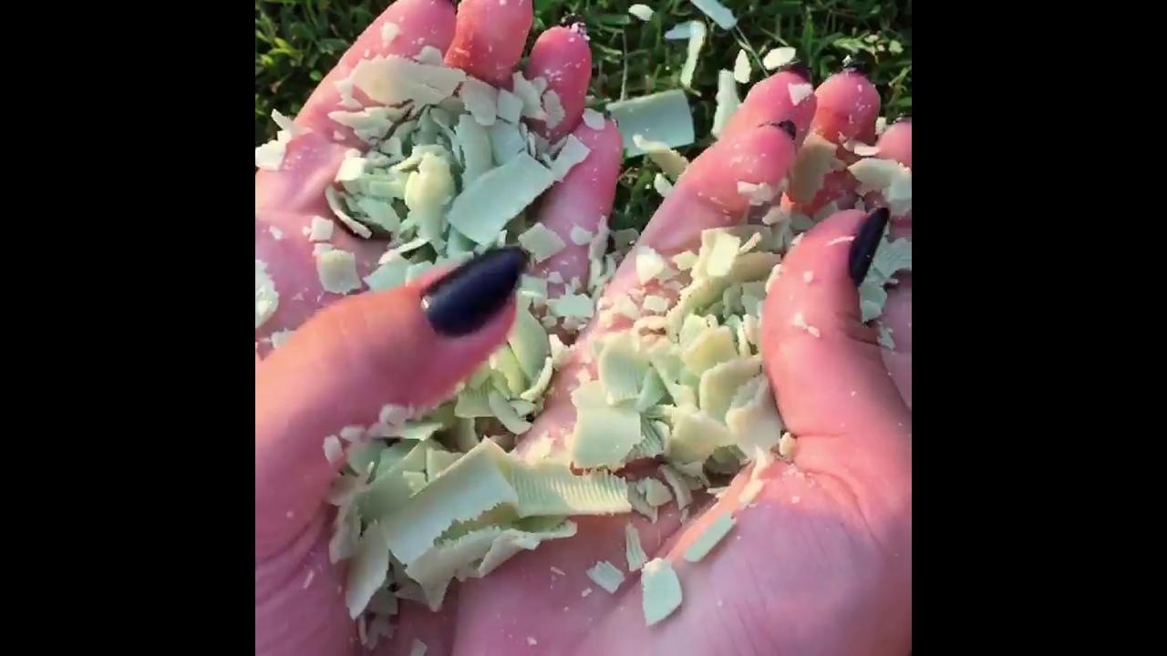 ASMR cracking rolled pastel soap soundly