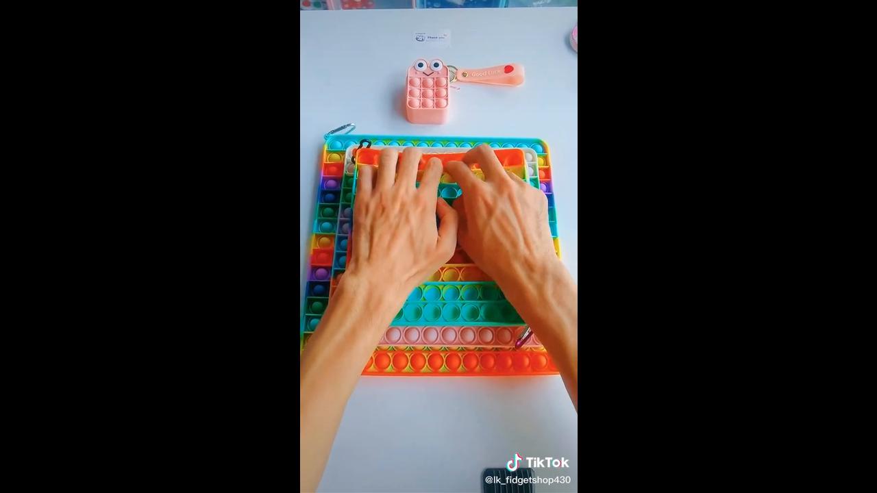 ASMR Playing Rainbow Pop It Speed