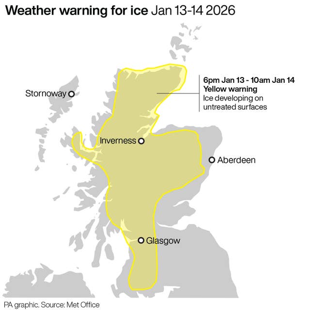 New ice warning forecasts potential for more travel disruption
