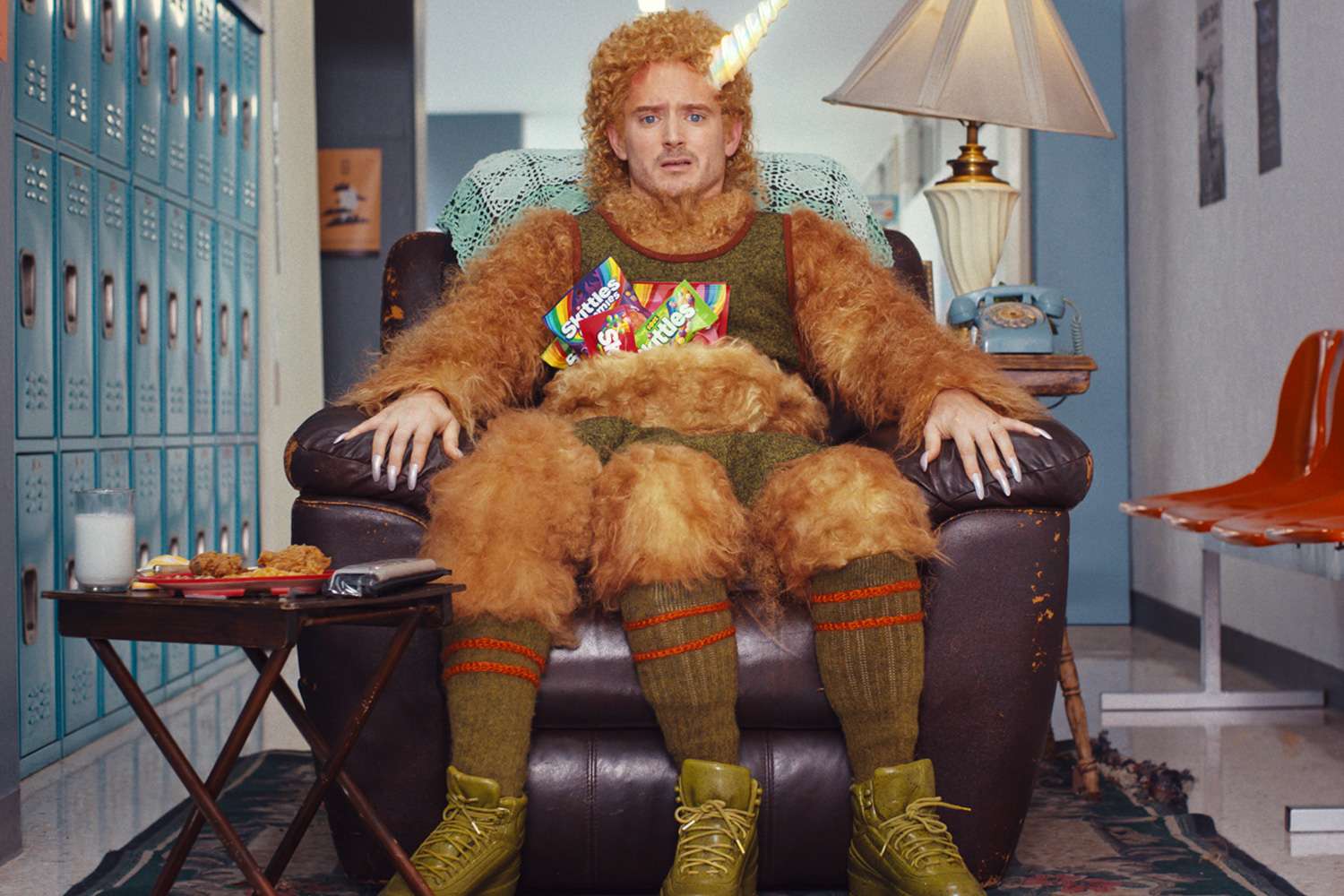 Elijah Wood will perform a live Super Bowl ad for Skittles at a fan’s ...