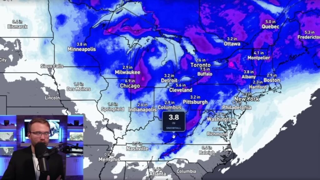 Meteorologists' report says, "New data shows a very different winter ...