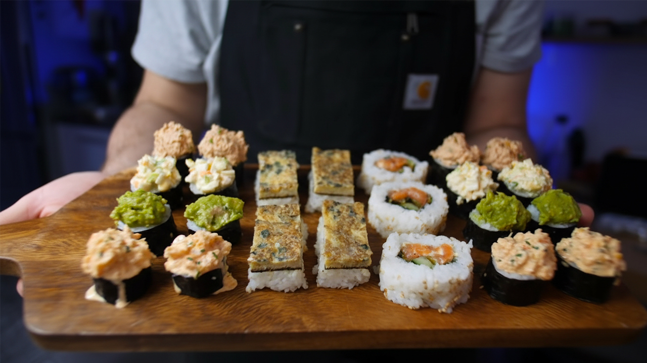 How to make delicious sushi at home without professional tools