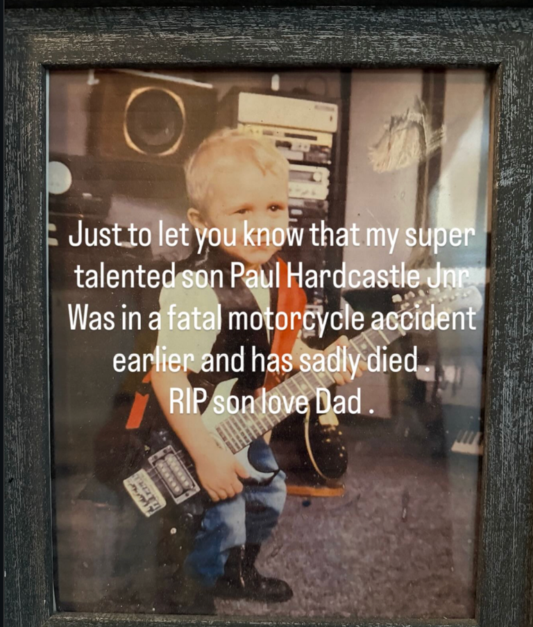 Eighties musician Paul Hardcastle’s son dies aged 35