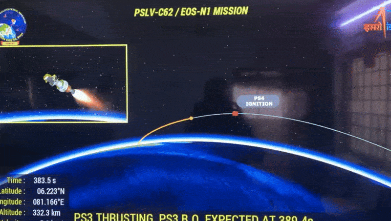 PSLV-C62 fell in the Indian Ocean, satellites likely burned in the ...