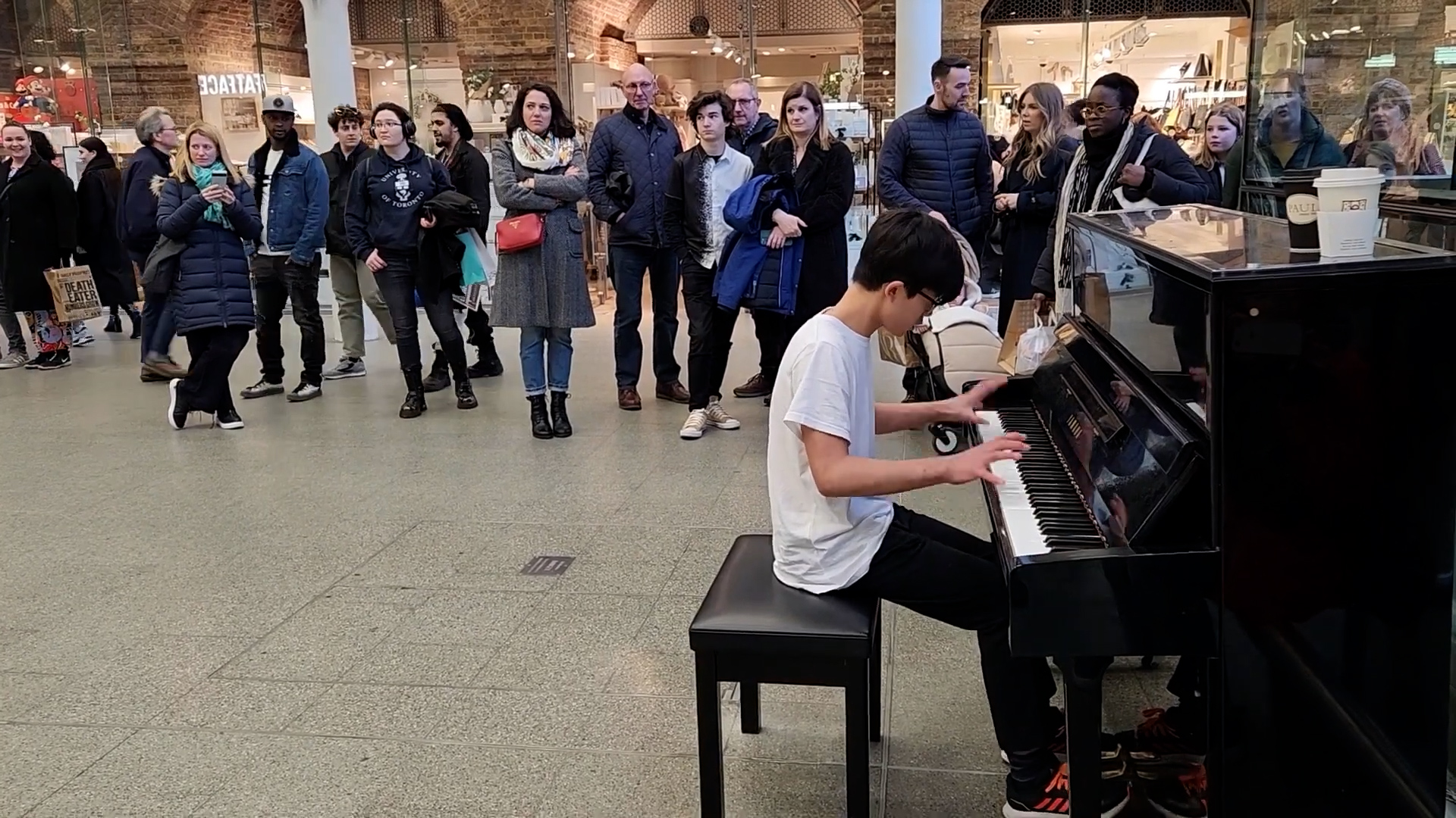 Unexpected poetry during my public coffin dance performance