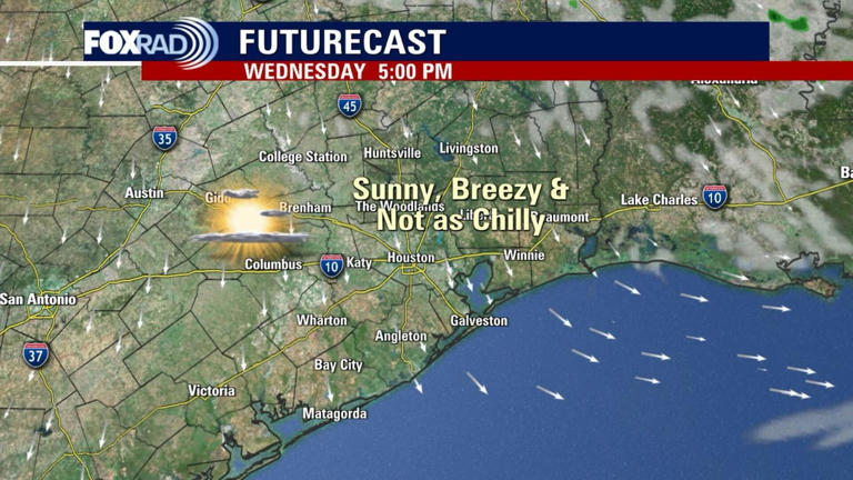 Houston weather: Chilly, cloudy Tuesday; small chance of light rain