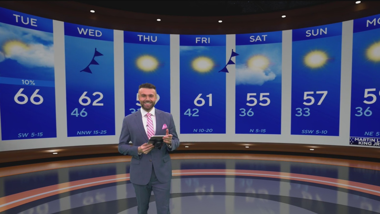 Above-average temperatures expected ahead of cold front moving into ...