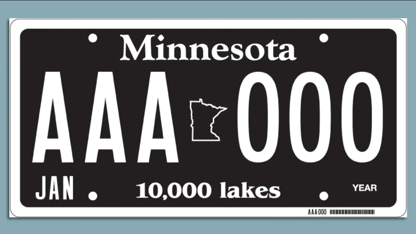 Minnesotans can't get enough of blackout license plates