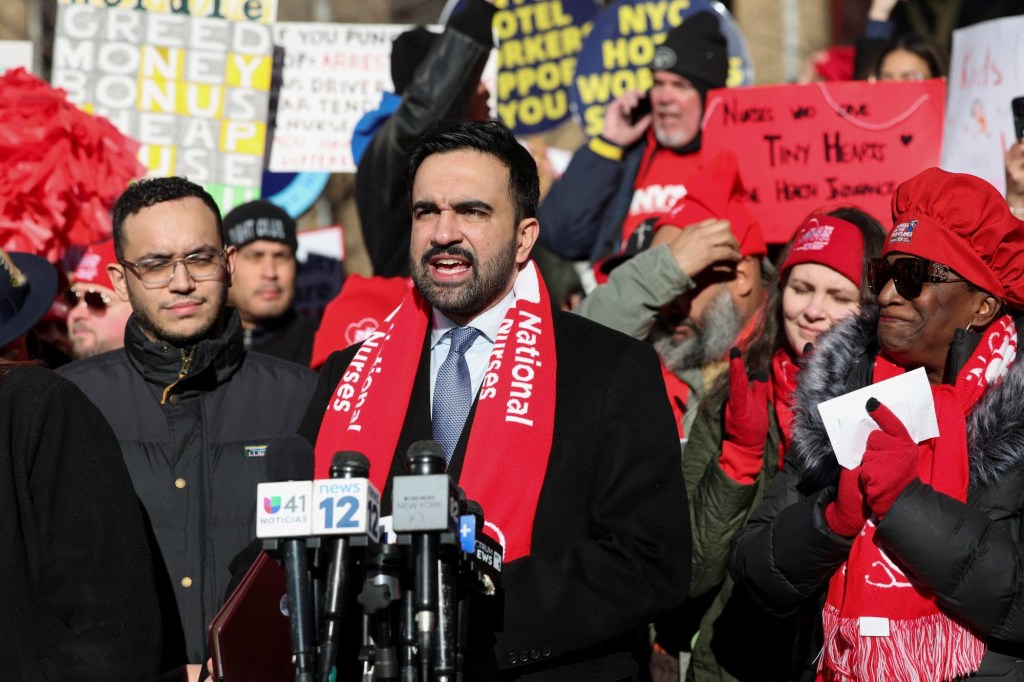 Mayor Mamdani just joined the nurses’ picket line against himself