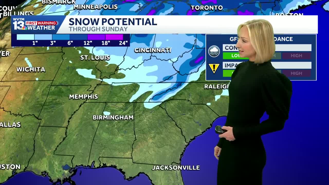 Alabama gets some midweek rain followed by a blast of bitter cold, the ...