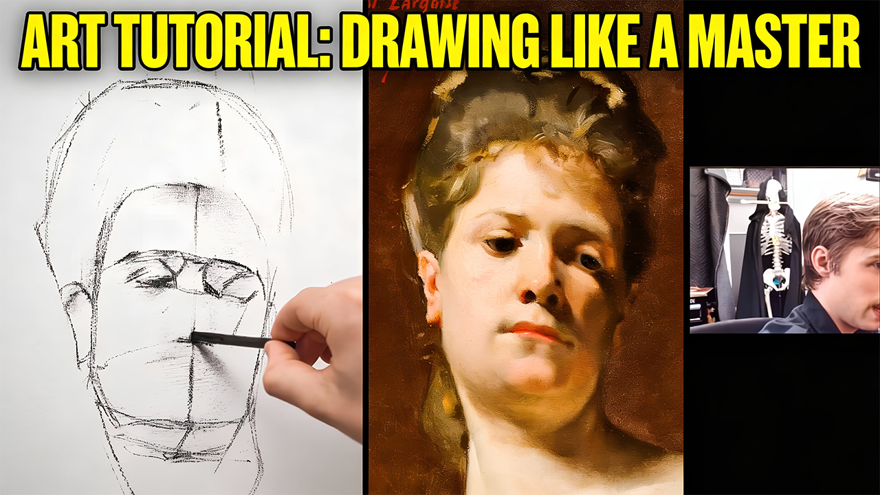 From blank canvas to portrait | Complete oil painting process explained