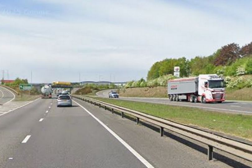 Man running from police on motorway hit by lorry