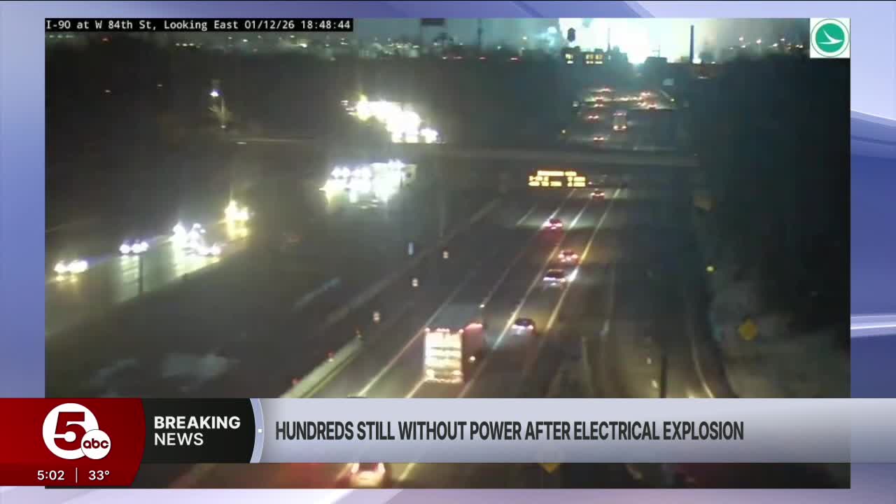 Many residents without power after an electrical explosion