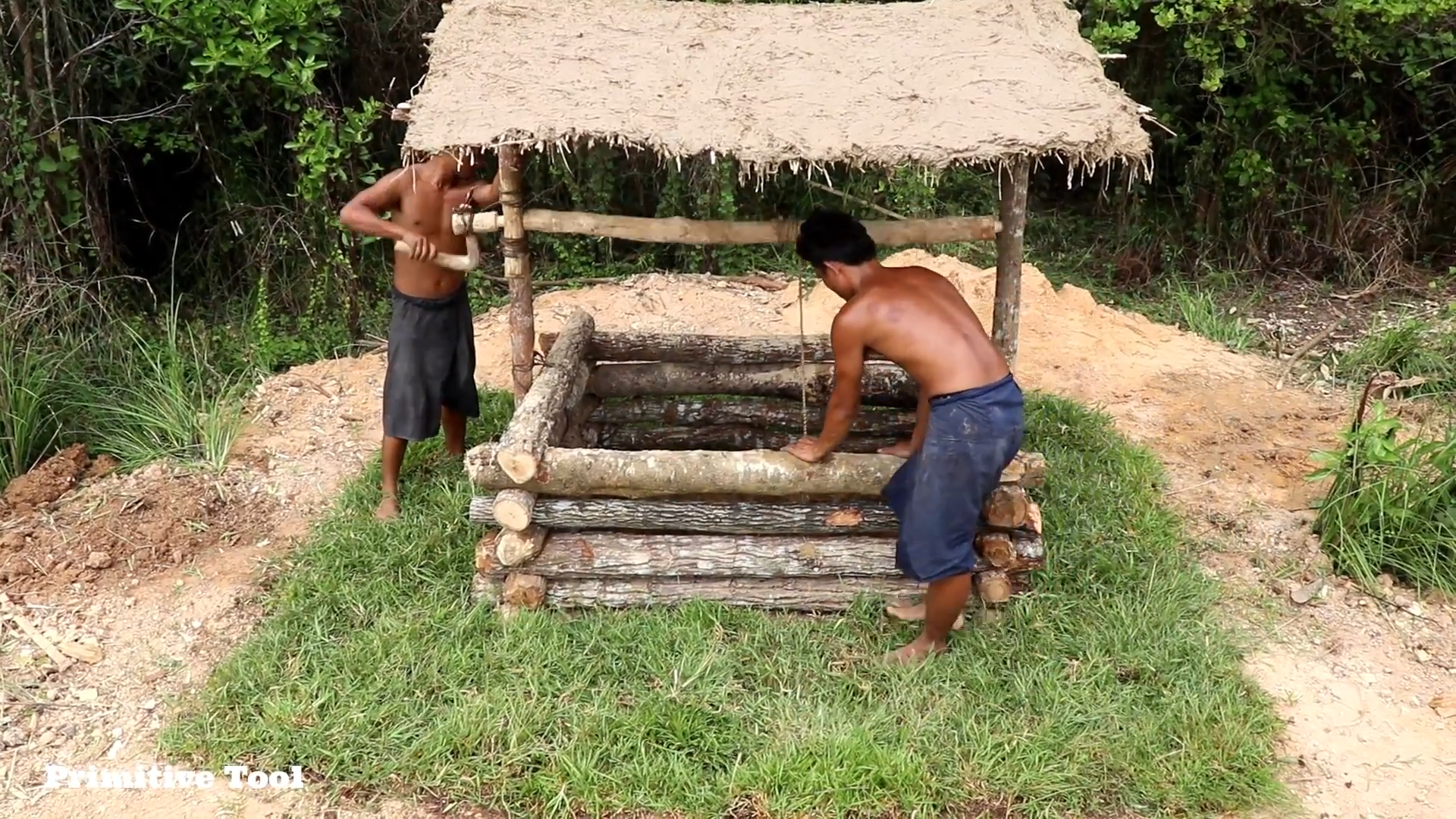 Watch how two men built a groundwater well by hand