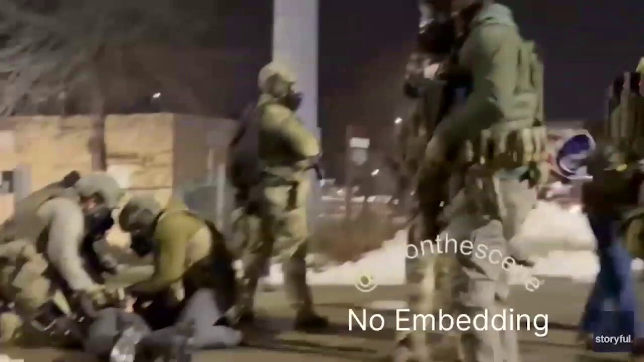 Fireworks thrown at agents as tear gas fired outside Minneapolis ...