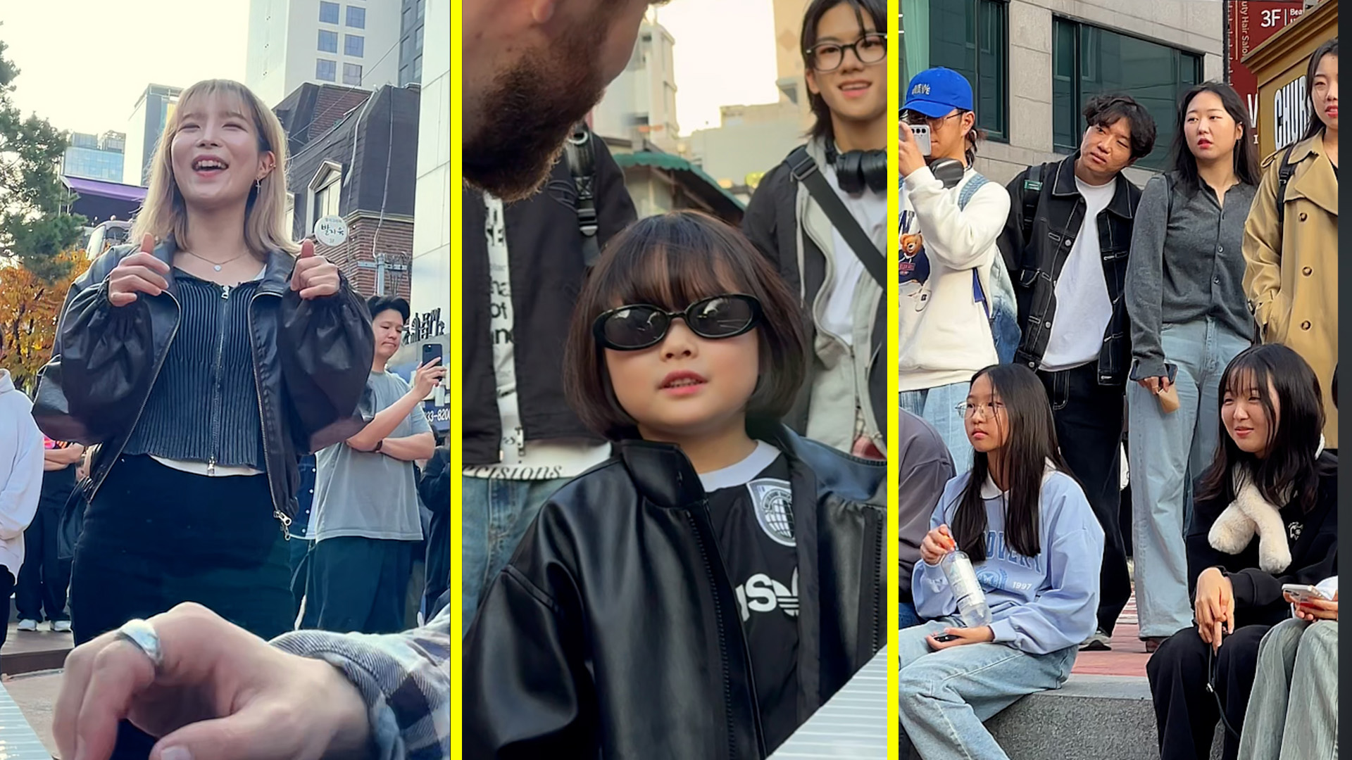 A little girl asked me to play APT in South Korea