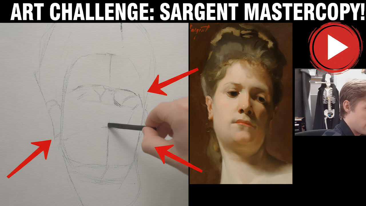 Oil painting made simple with a full portrait process explained