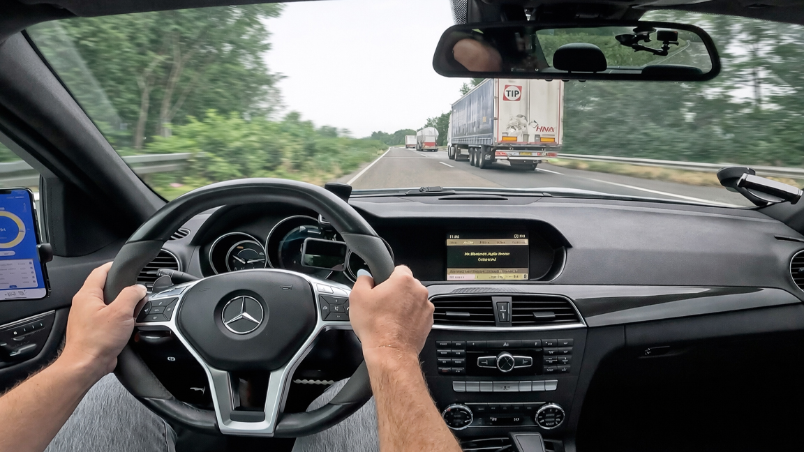 C63 AMG 6.2 V8 with long tube headers