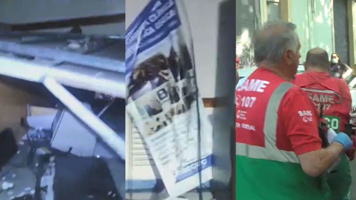 Impactante derrumbe en Palermo: colapsó el techo de un centro médico y ...