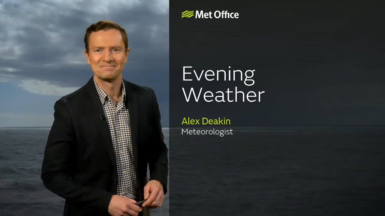 Met Office Monday evening weather forecast 24/11/2025