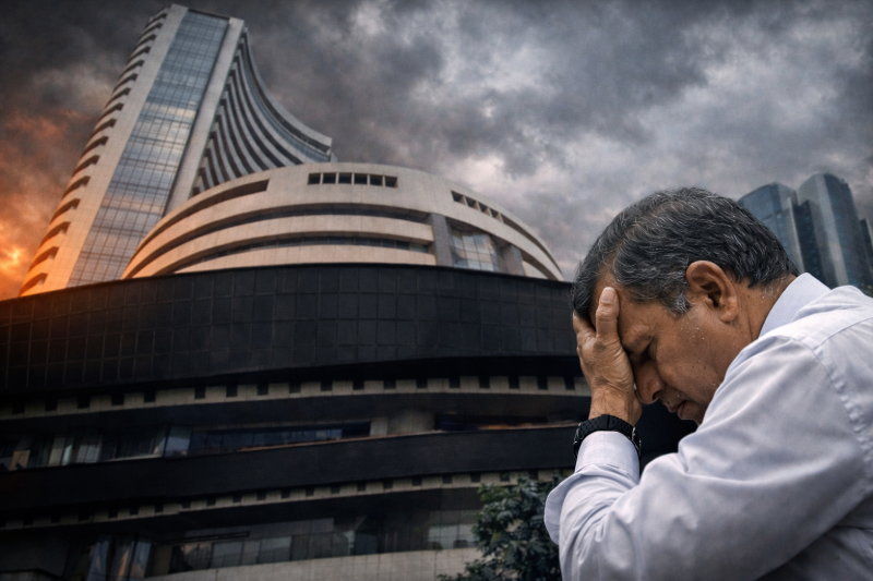 Market mood turns sour! Sensex slides 250 points as defence stocks ...